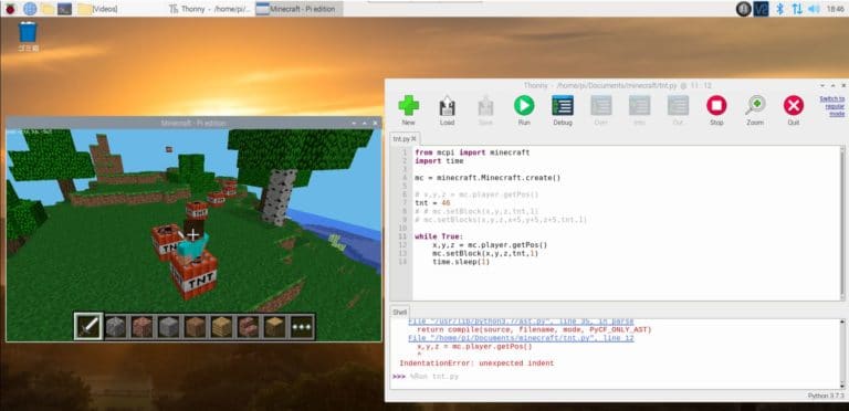 【ラズパイ 400】Pythonでプログラミング可能なマイクラを遊ぼう | メタエレ実験室